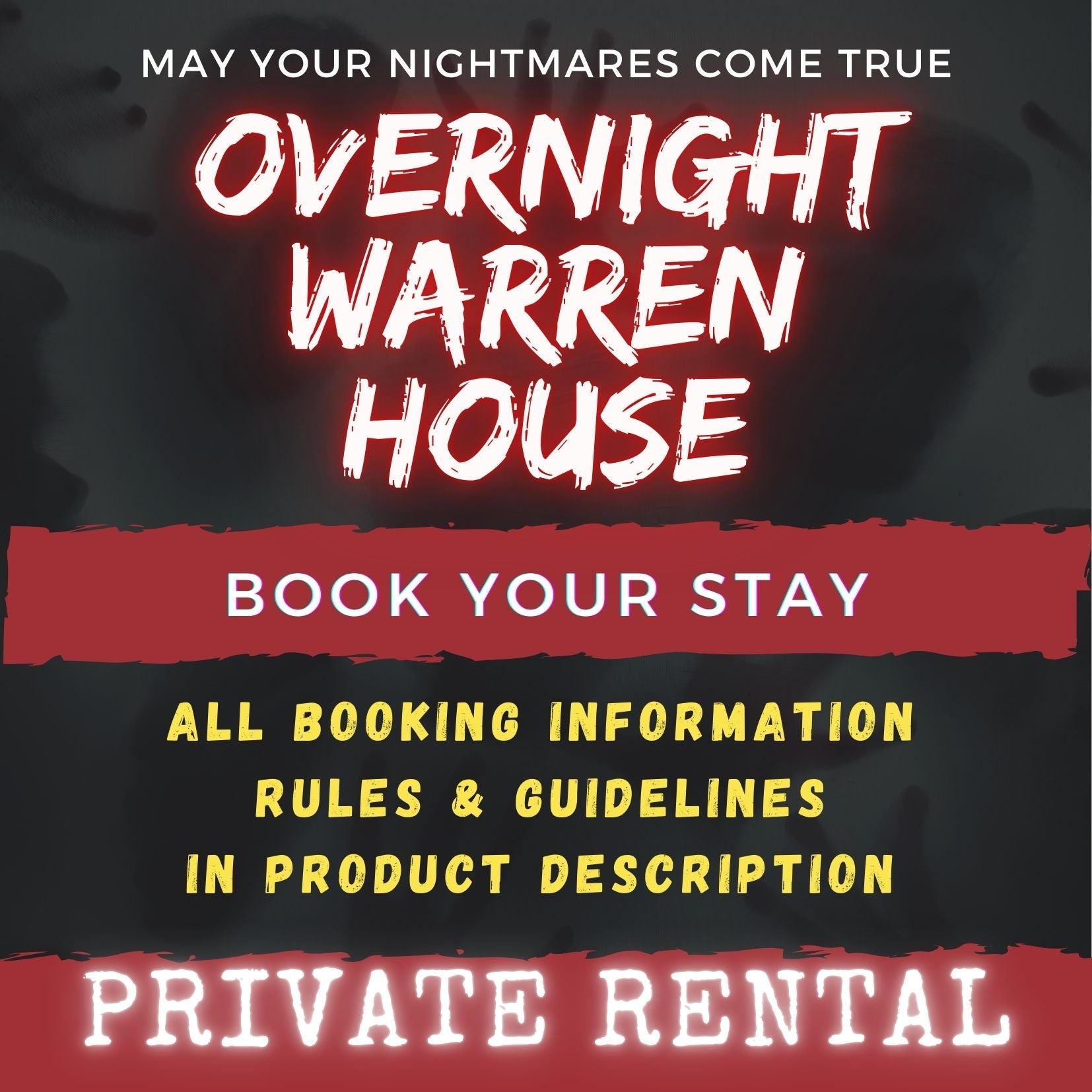 WARREN HOUSE OVERNIGHT BOOKINGS – HAUNTED WARREN HOUSE